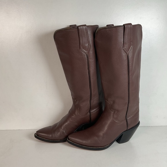 Shoes | Custom Tall Top Cowboy Boots 11 Wide Shooter Style | Poshmark